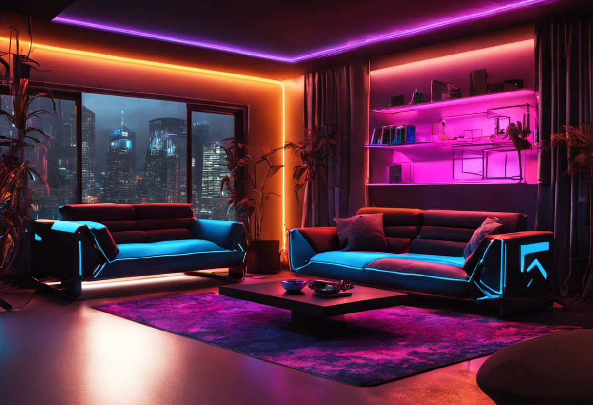 ai4spaces: Cyberpunk Living Room